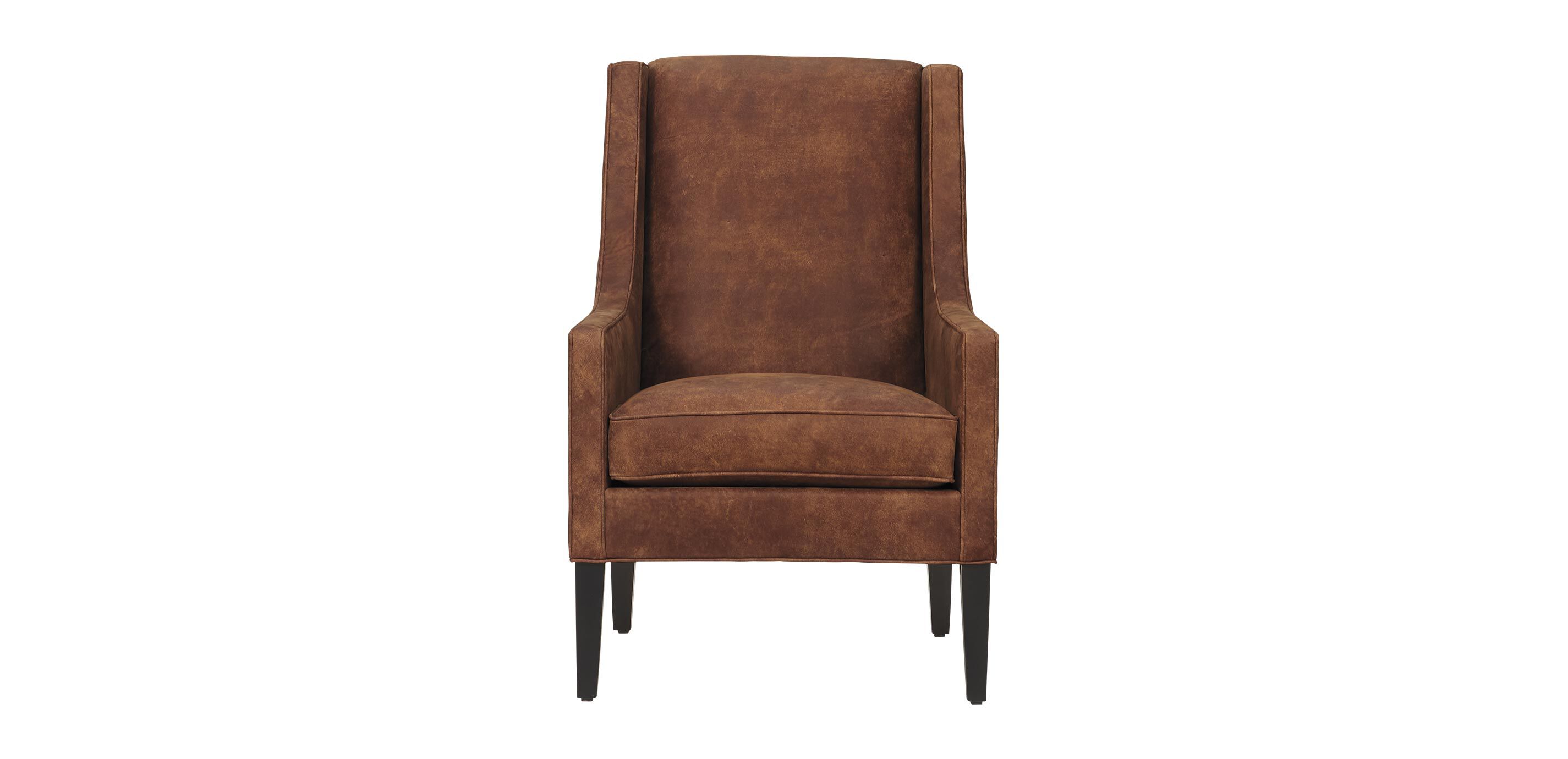 Kent Leather Wingback Chair | Leather Wing Chair | Ethan Allen