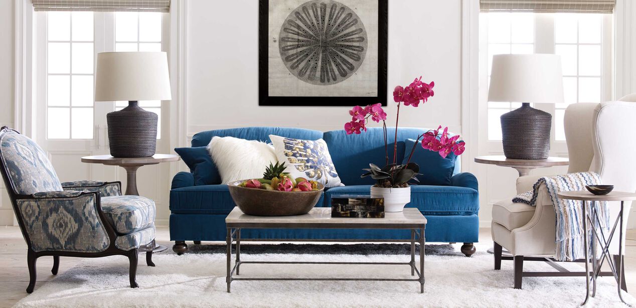 Vida Stone-Top Coffee Table | Coffee Tables | Ethan Allen