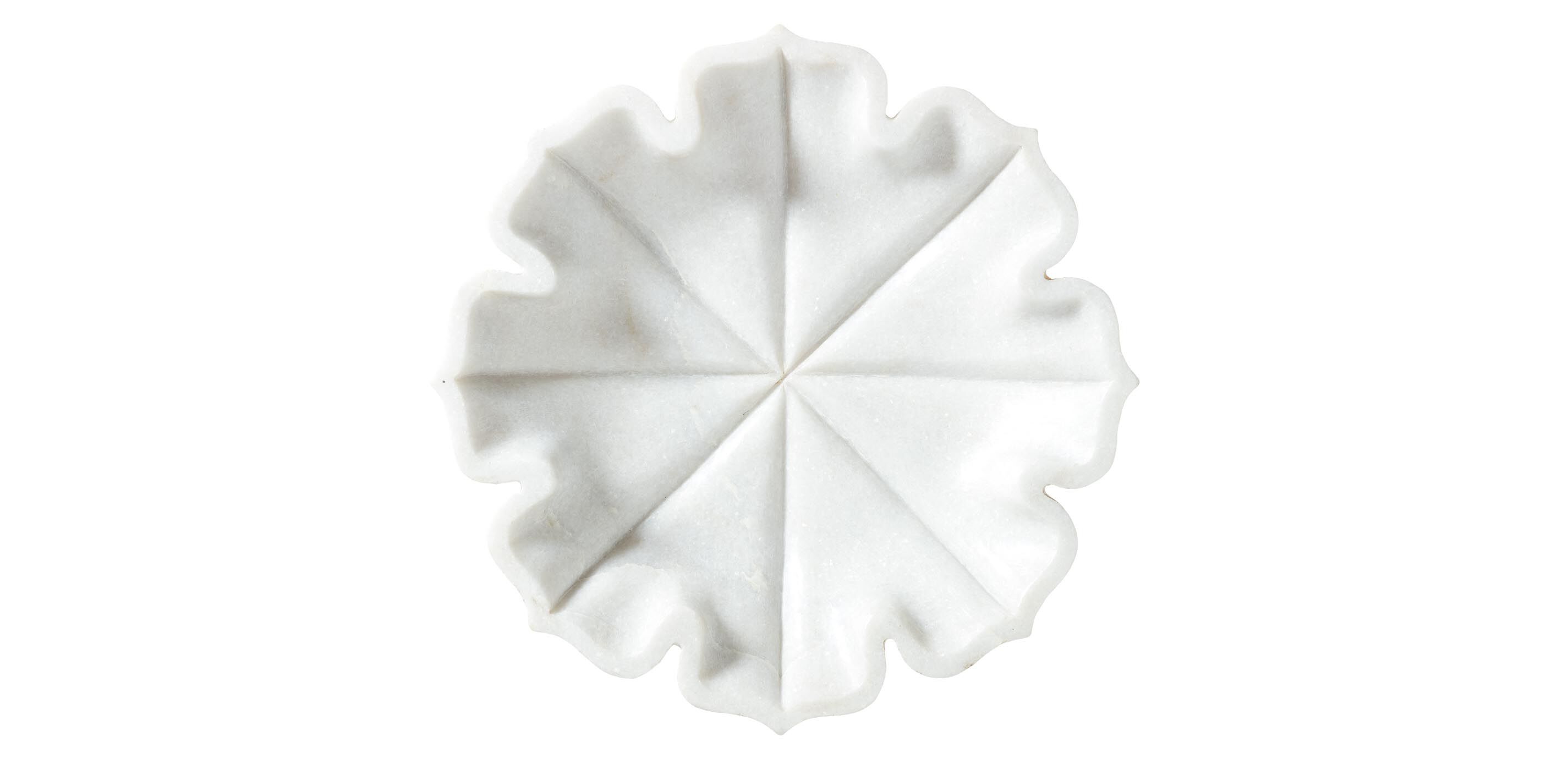 Marble Petal Bowl Crafted from Rajmasand Marble | Ethan Allen