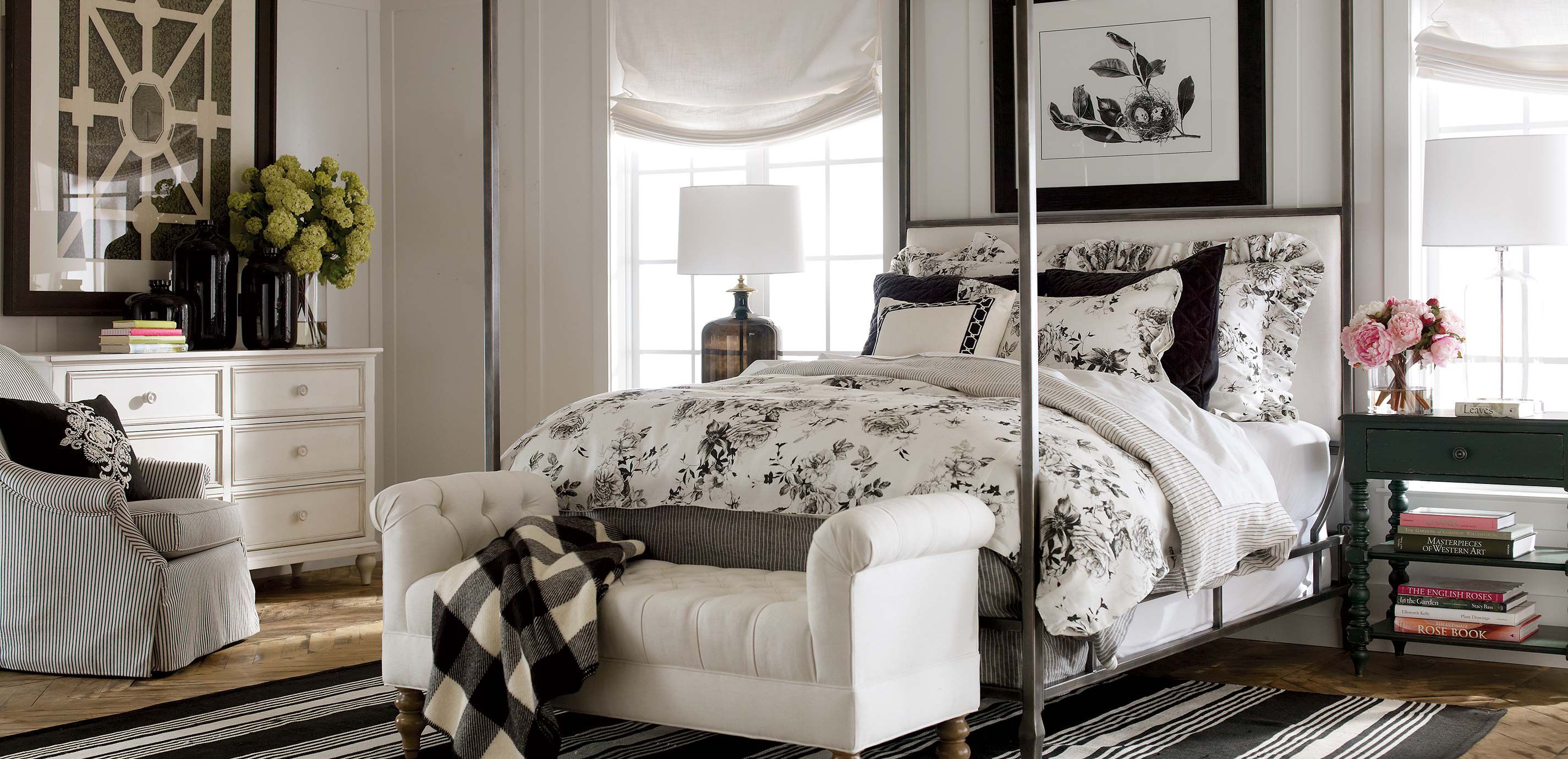 Lincoln Upholstered Poster Bed | Beds | Ethan Allen