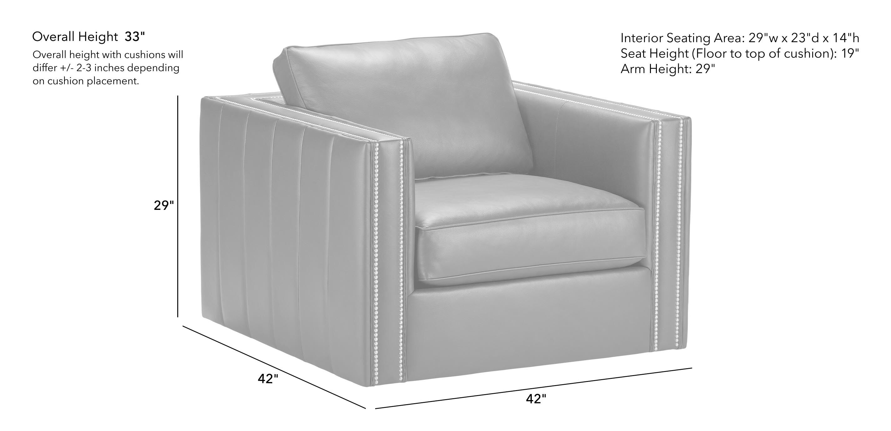 Presley Swivel Chair: Oversized Swivel Chair | Ethan Allen