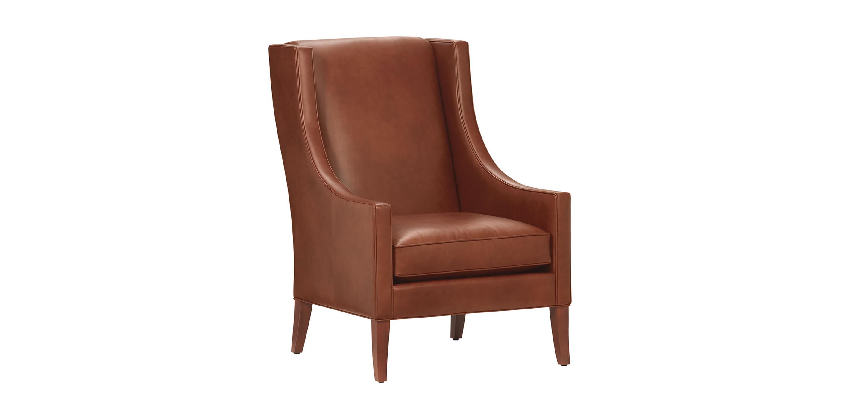 Timlyn Leather Wing Chair | Leather Wingback Chair | Ethan Allen