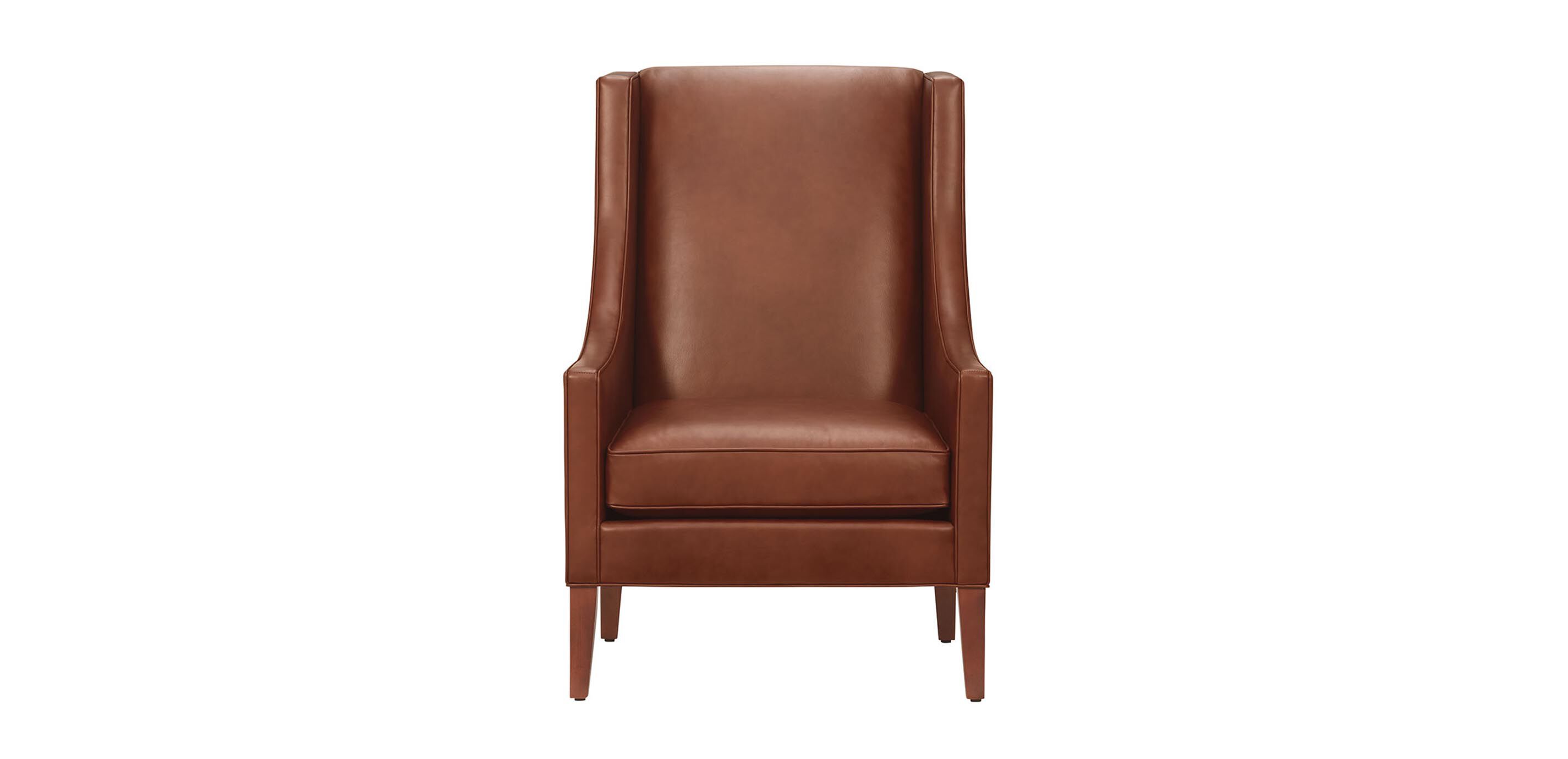 Timlyn Leather Wing Chair | Leather Wingback Chair | Ethan Allen
