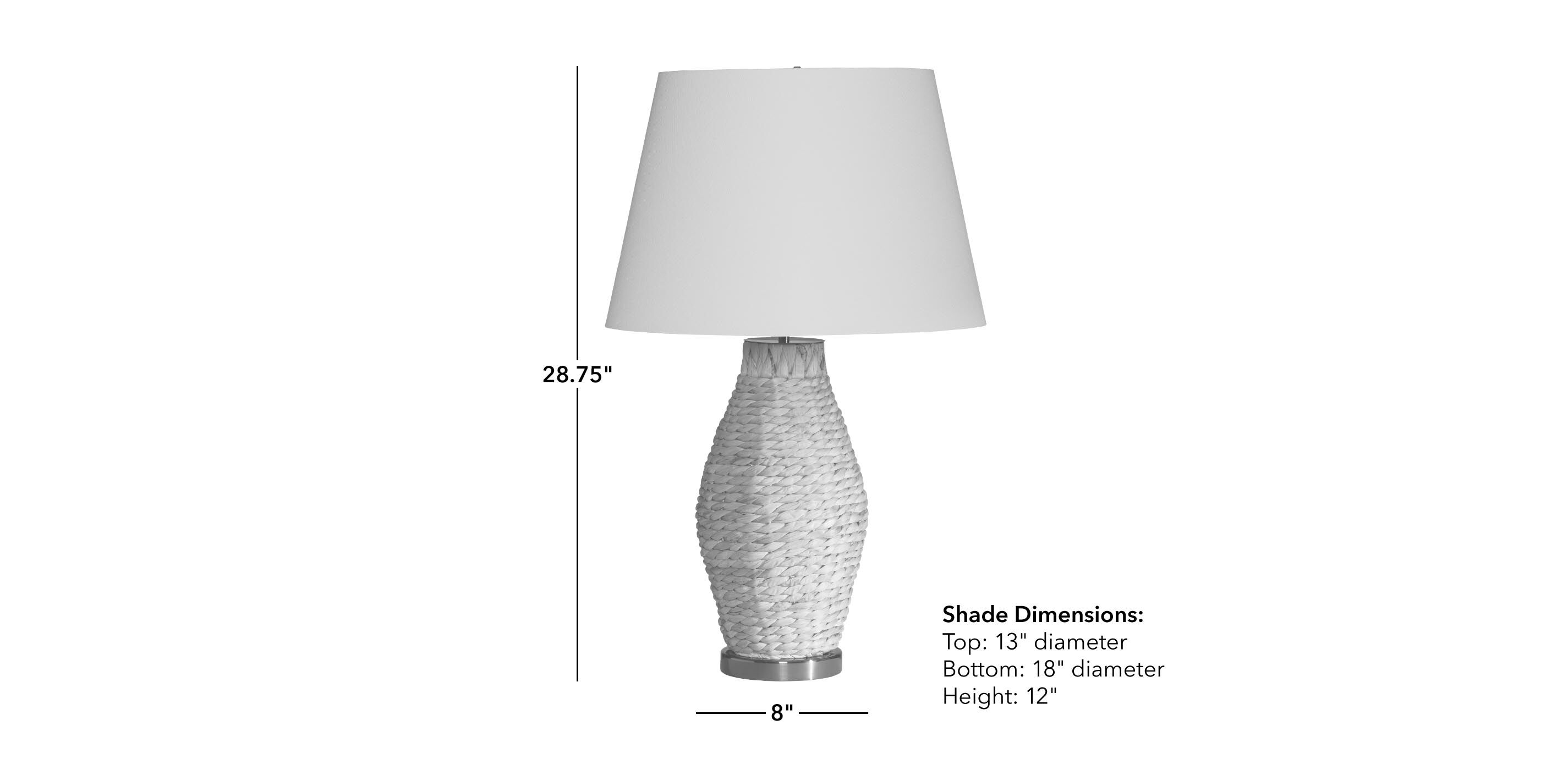 Janie Seagrass Table Lamp—Woven from Water Hyacinth | Ethan Allen