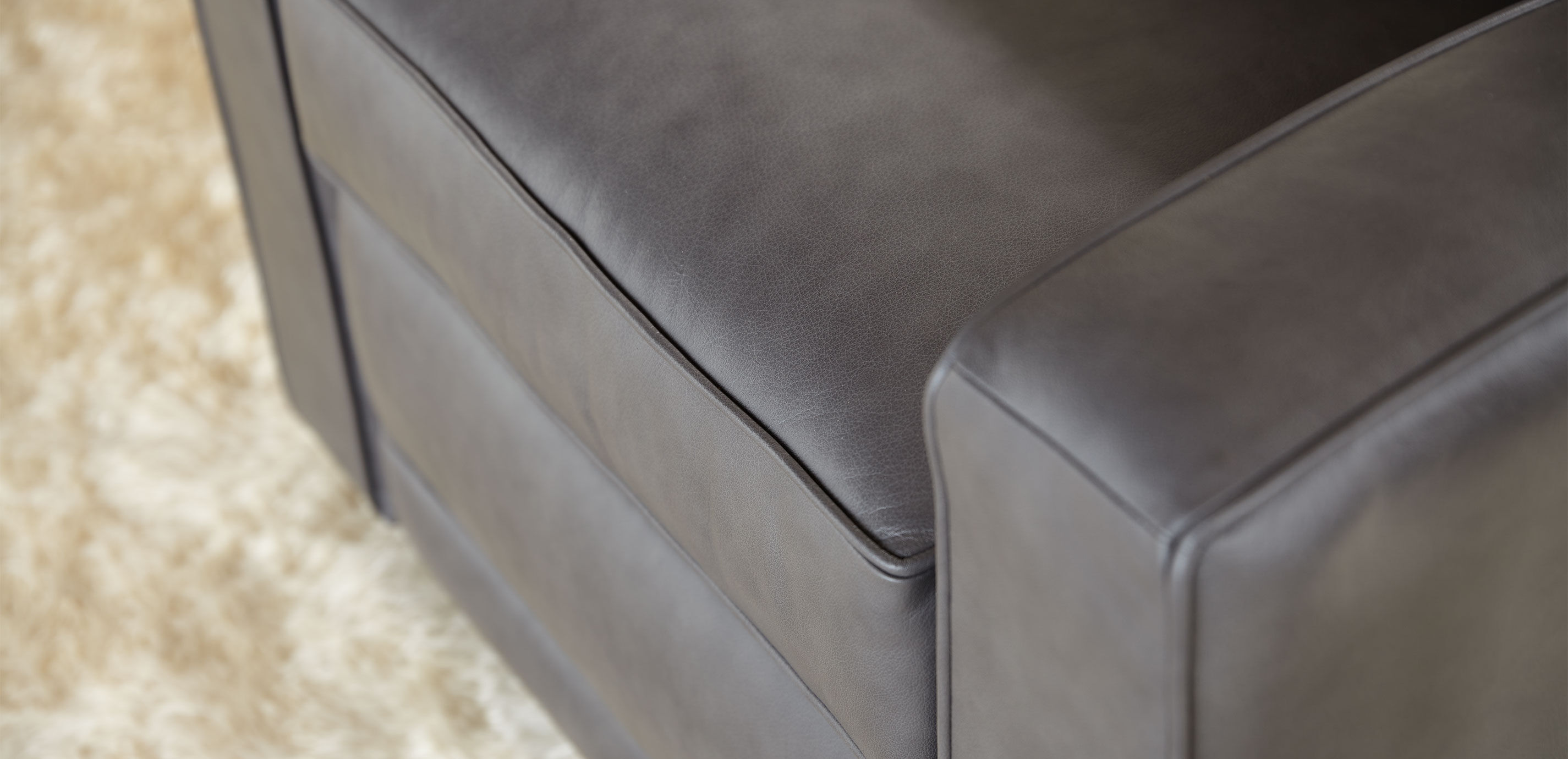 Conover Track-Arm Modern Leather Recliner Chair | Ethan Allen