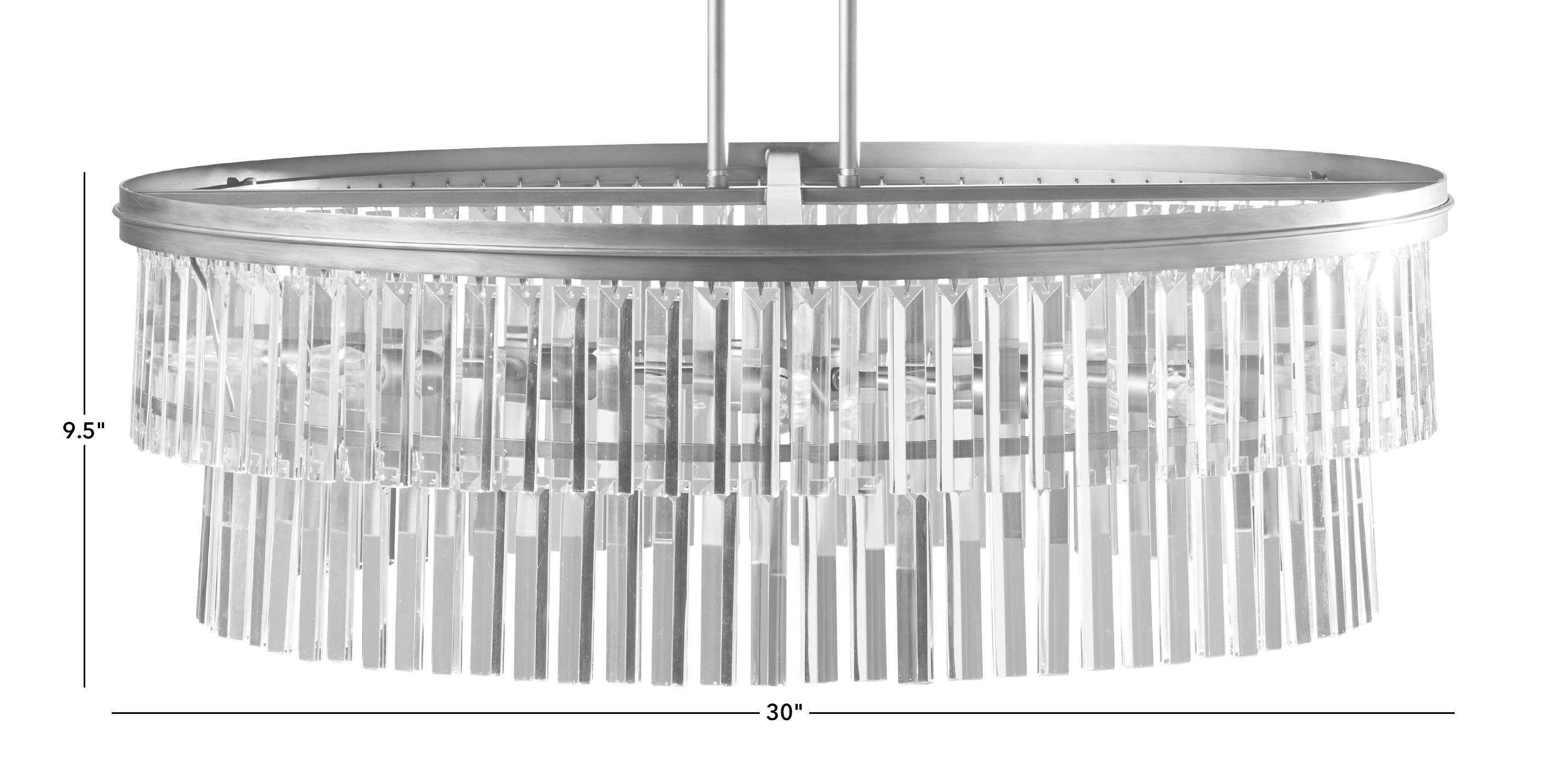 Hazel Crystal Prism Chandelier—Two Tiers, Round | Ethan Allen