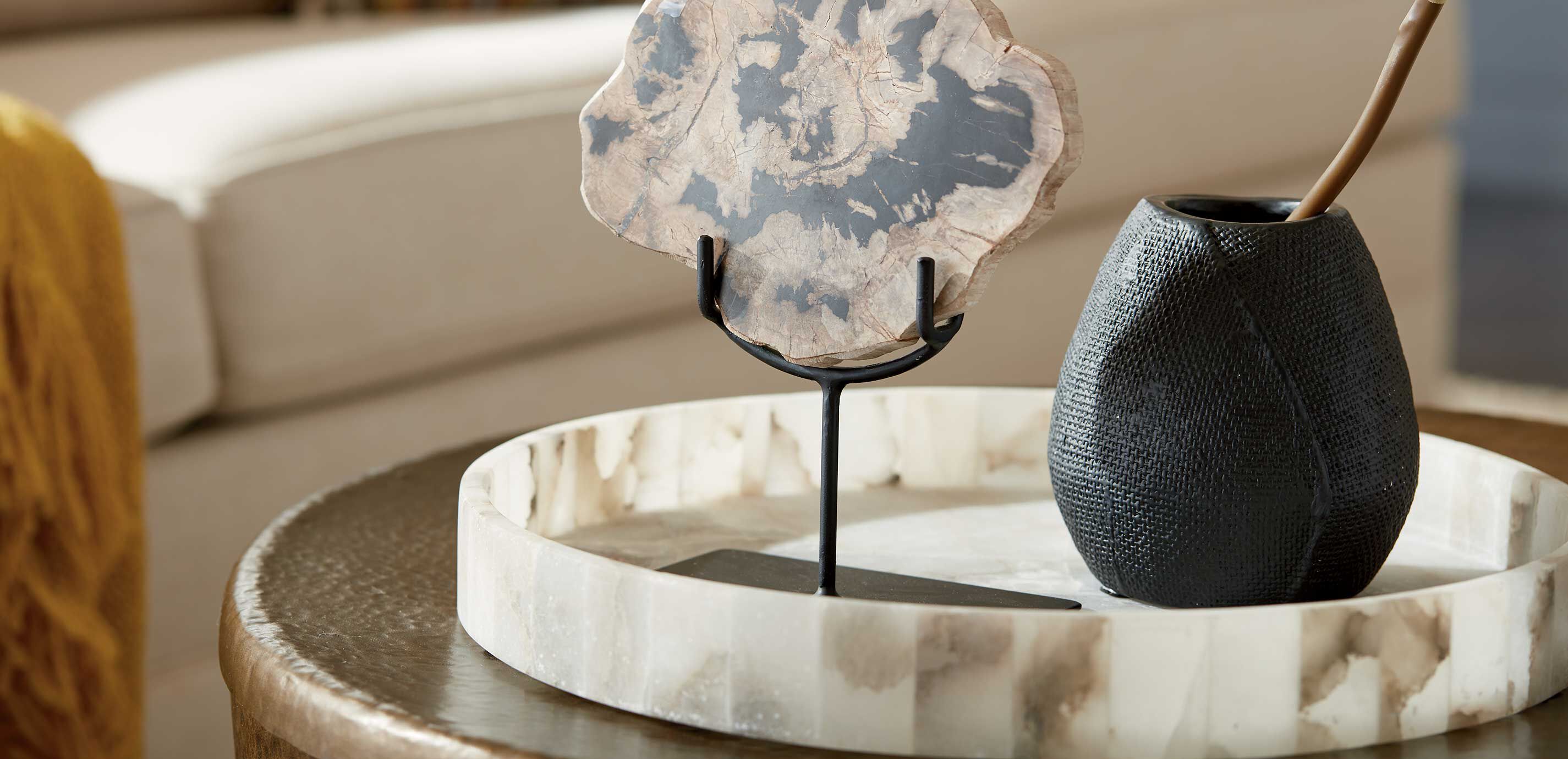 Ranna Decorative Hand-carved Alabaster Tray | Ethan Allen Décor | Ethan ...