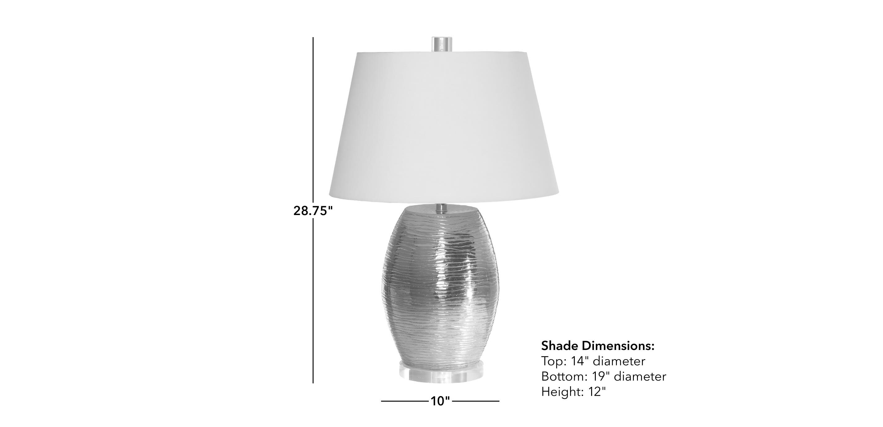 Gavin Metal Table Lamp with Coppery Ombre Base | Ethan Allen