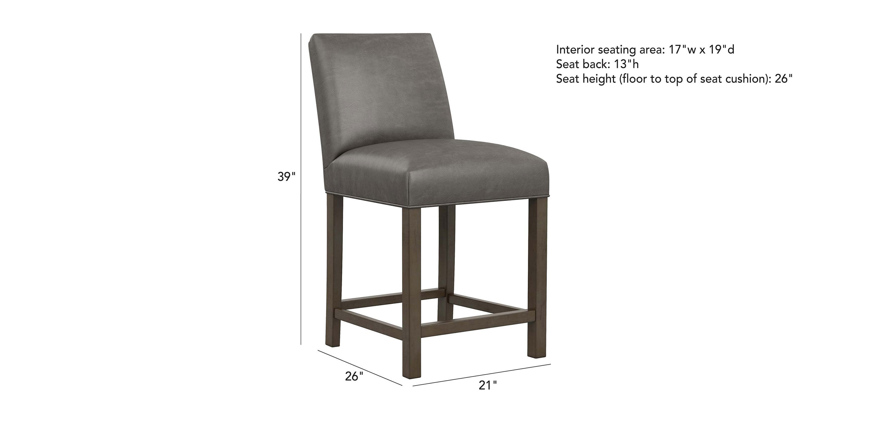 Thomas Leather Counter Stool | Bar & Counter Stools | Ethan Allen