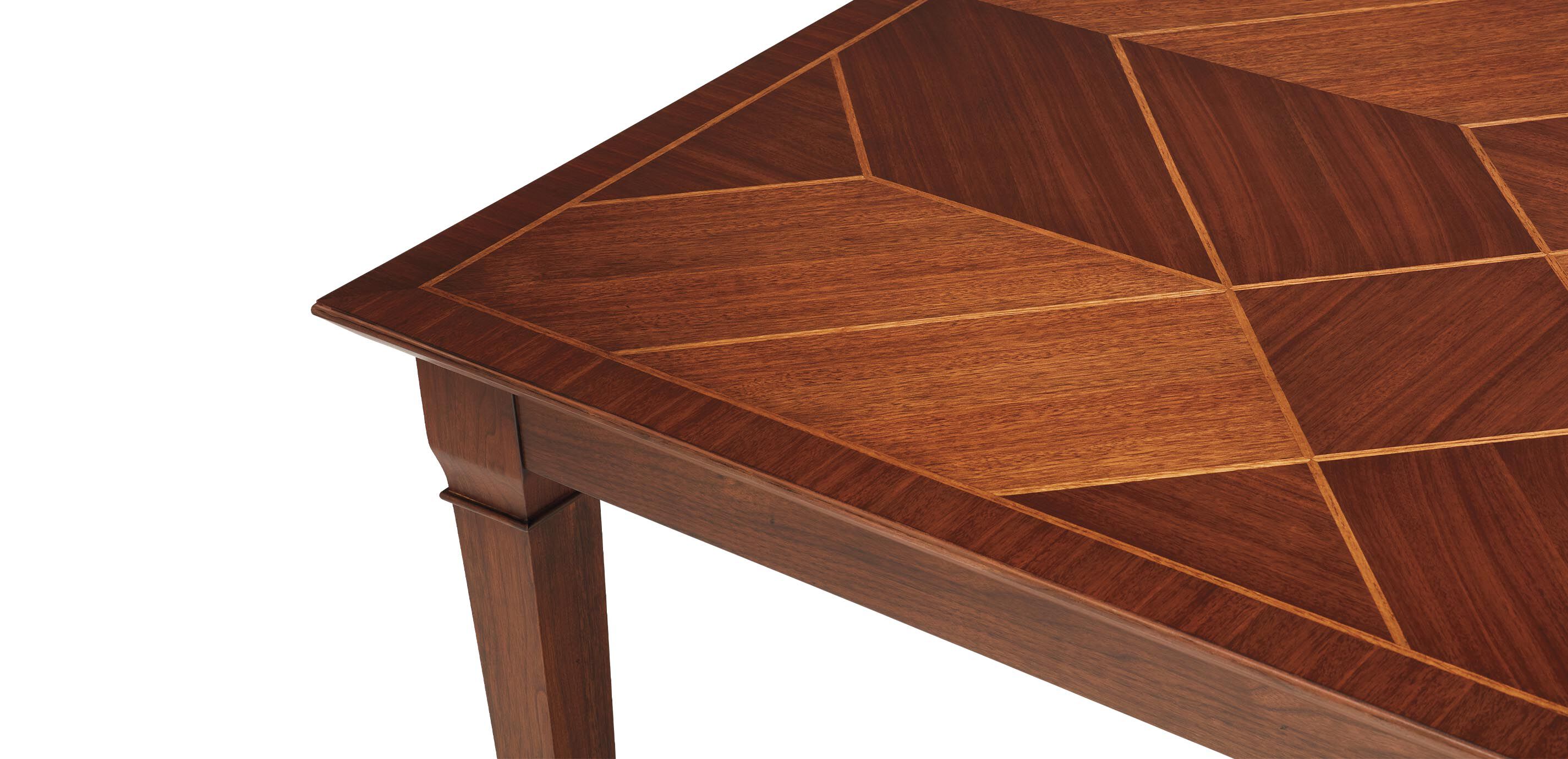 Andie Dining Table: Marquetry-Patterned Top | Ethan Allen