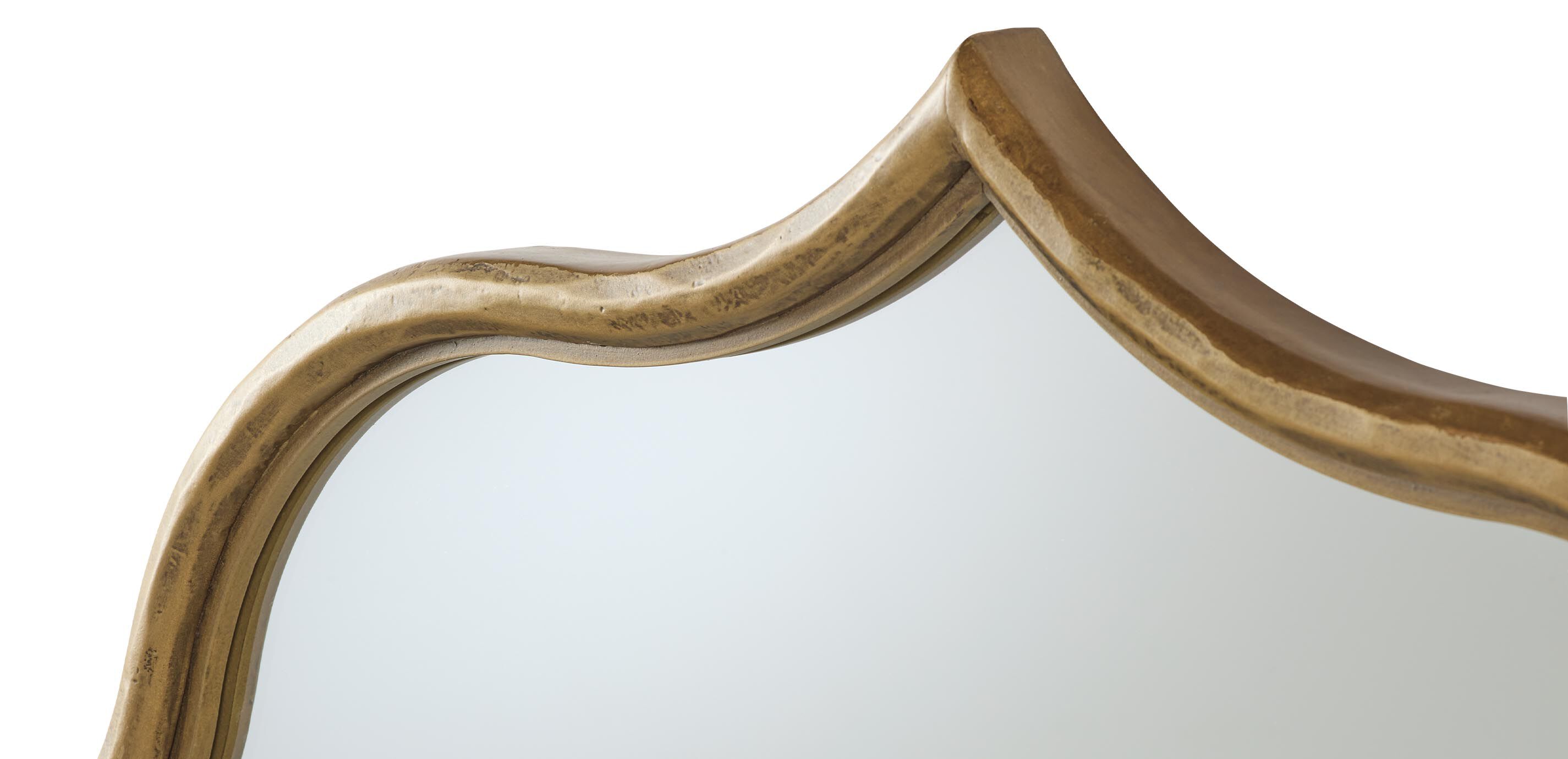 Evie Metal Wall Mirror with Brass Finish | Ethan Allen