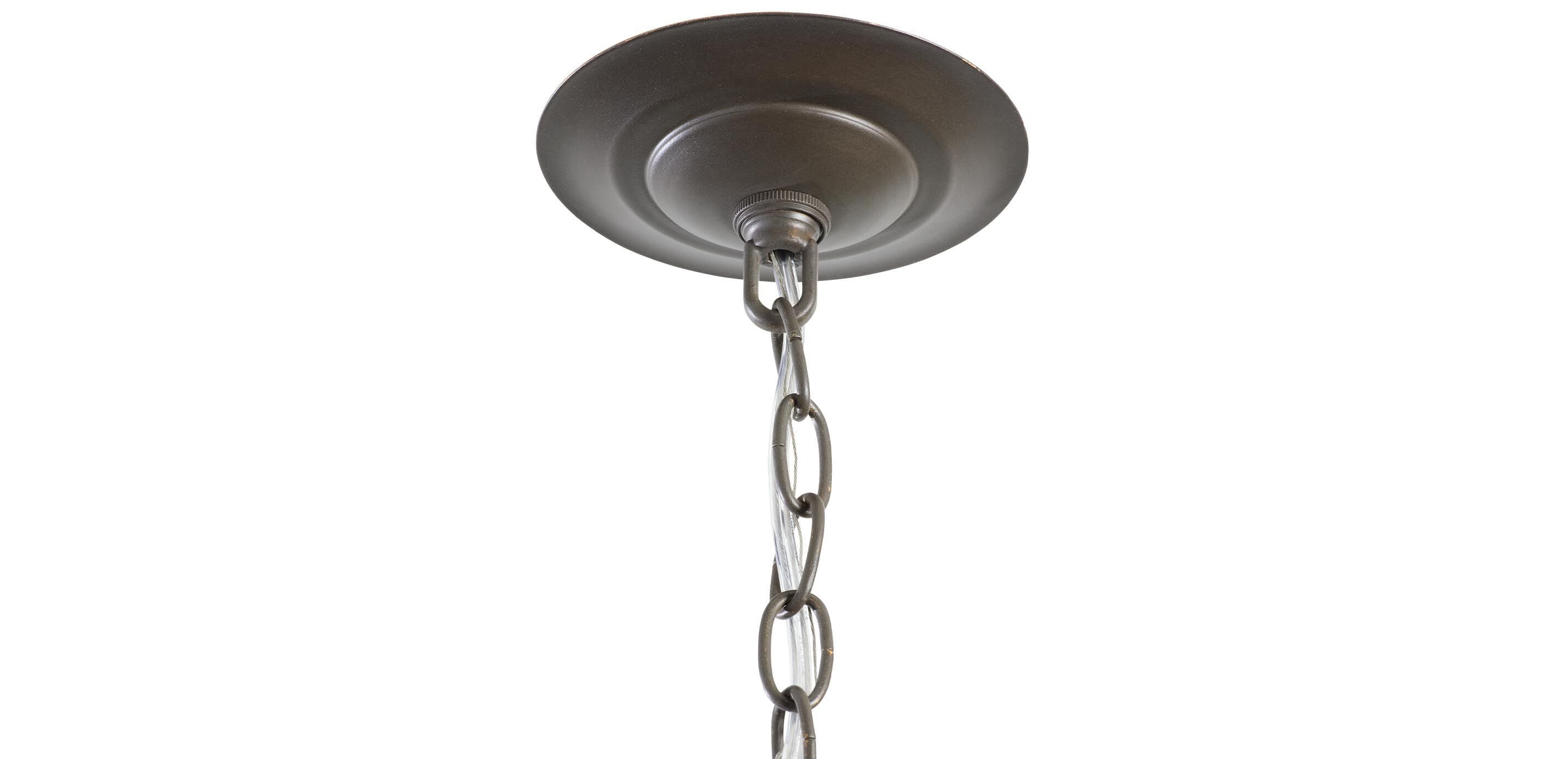 Otto Wood Chandelier—40" Fixture with Textured Shades | Ethan Allen