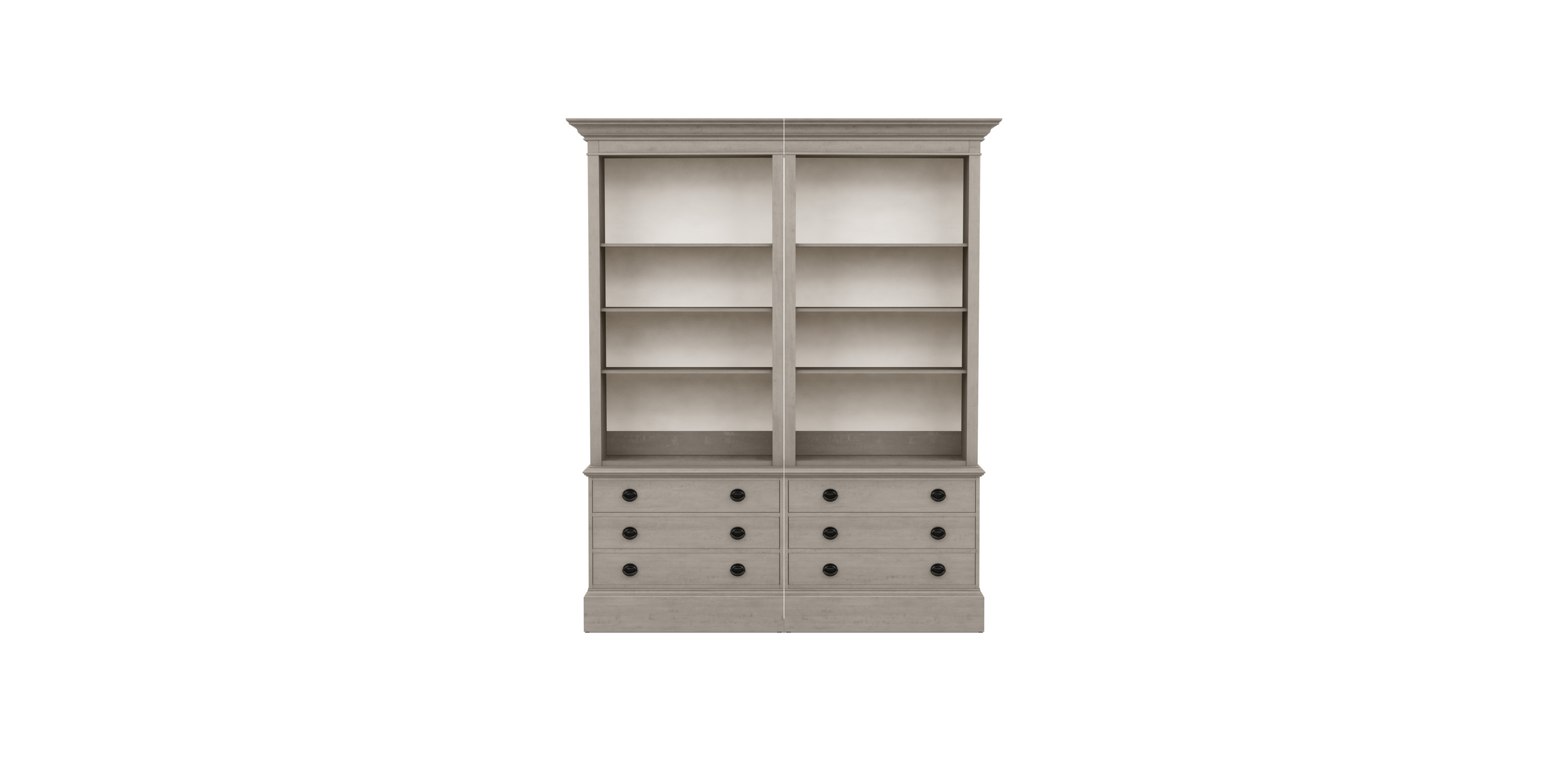 Villa Double File Bookcase | Bookcase File Cabinet | Ethan Allen